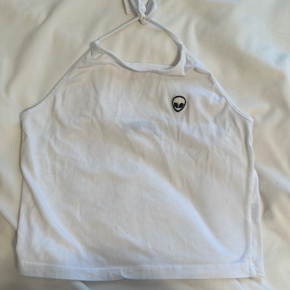 Brandy Melville | Tops | Brandy Melville Alien Patch Halter Top | Poshmark